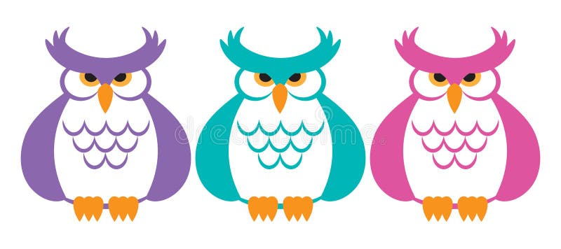 Owls Row Stock Illustrations – 36 Owls Row Stock Illustrations, Vectors ...