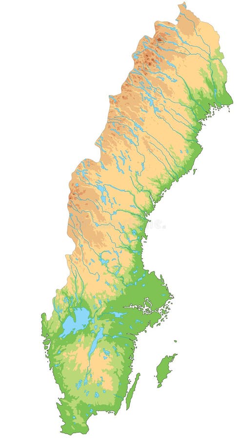 Relief Map Sweden Stock Illustrations – 134 Relief Map Sweden Stock ...