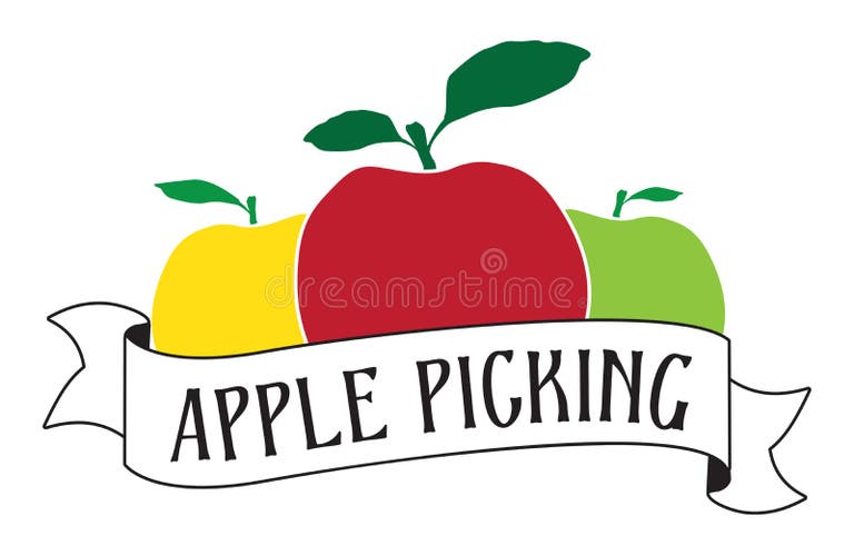 Apple Picking Sign for Apple Orchard or Farm Stand Stock Image ...