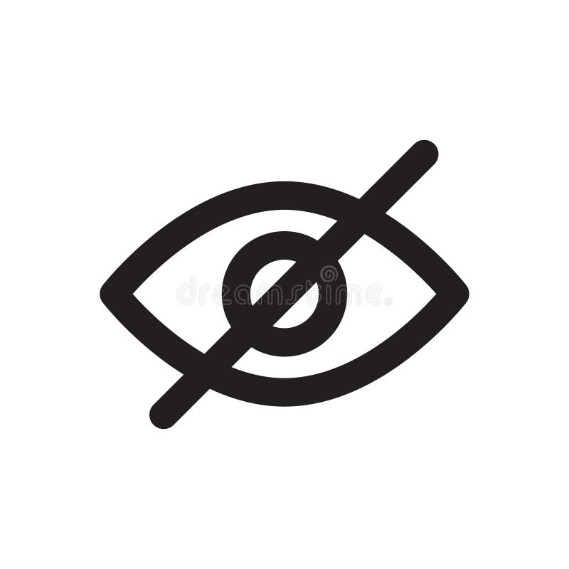 Hidden Password and Visible. Black Frames with Closed Symbols with ...