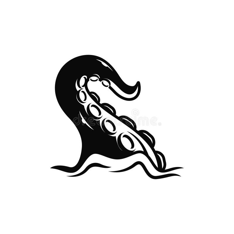 Octopus Tentacles Silhouette Stock Illustrations – 1,206 Octopus ...
