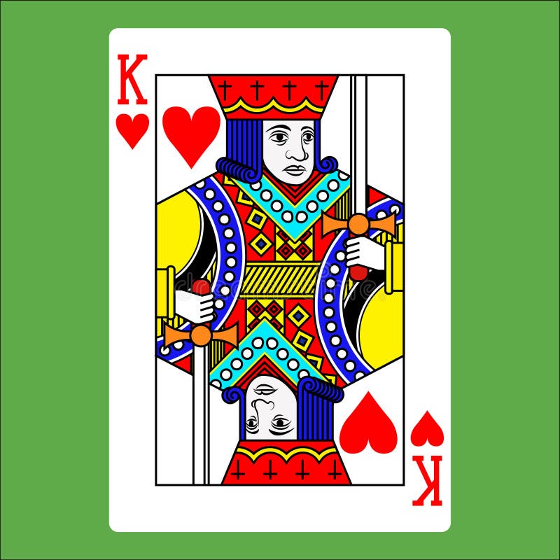 Playing Poker Card King Icon Image. Stock Vector - Illustration of ...
