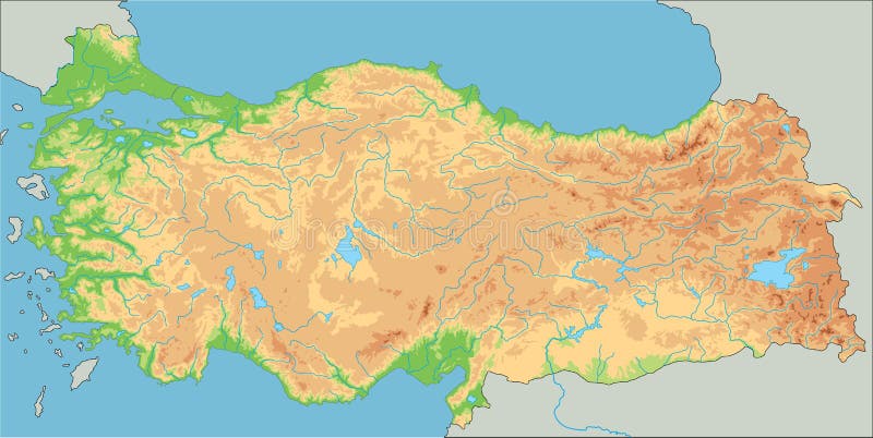 Map Of Turkey Regions Turkey Physical Political Maps Of The Detailed