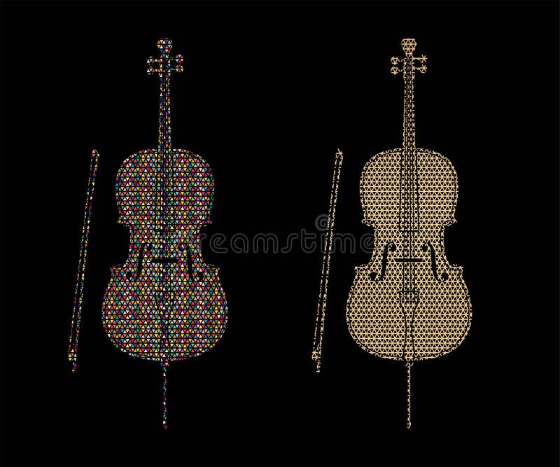Cello Instrument Cartoon Music Graphic Vector. Stock Vector ...