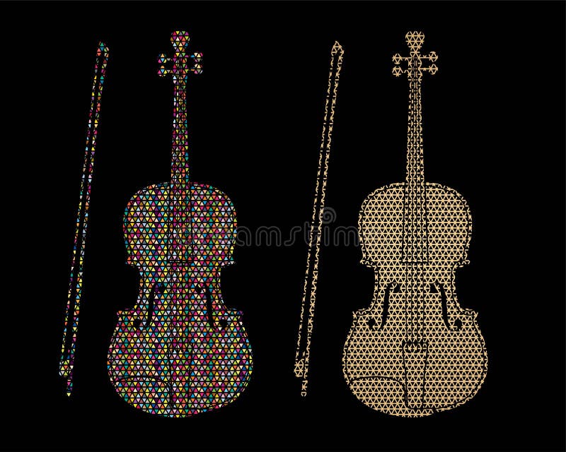 Isolated Geometric Violin Stock Illustrations – 45 Isolated Geometric ...