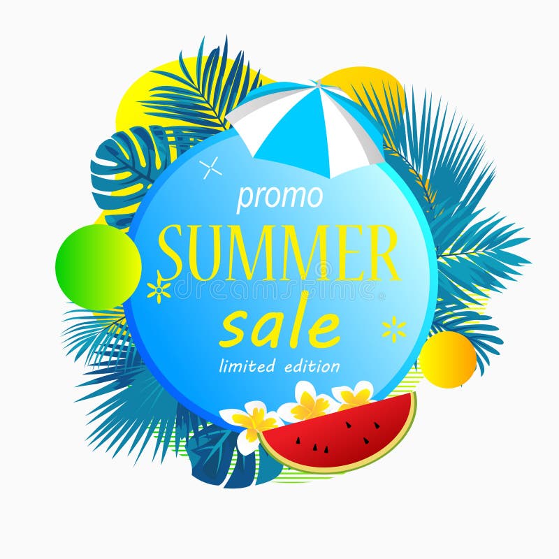 Promo Summer Holiday Fresh Fruit Poster Stock Vector - Illustration of ...