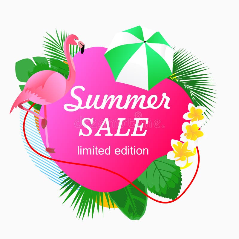 Limited Edition Poster Advertisement Summer Sale with Gradient Color ...