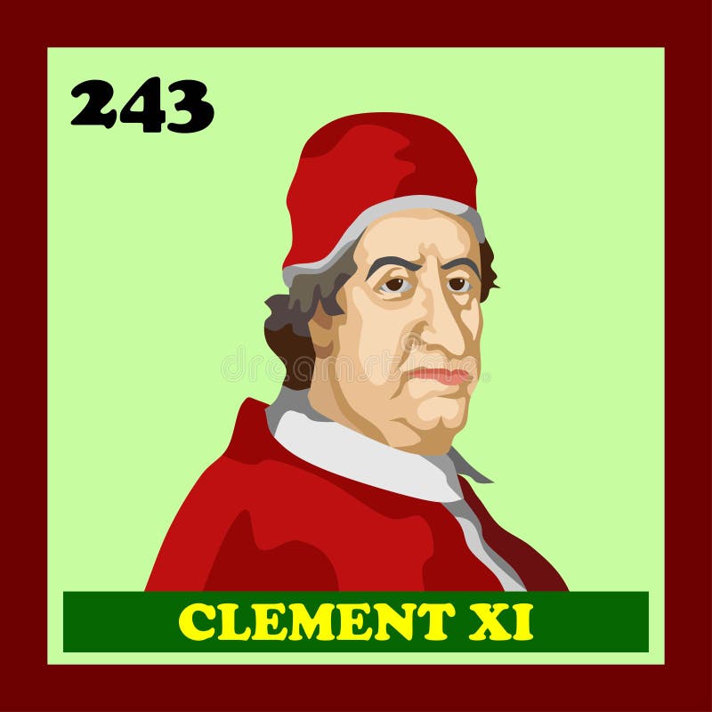 243rd Rome Pope Clement XI editorial image. Illustration of catholic ...