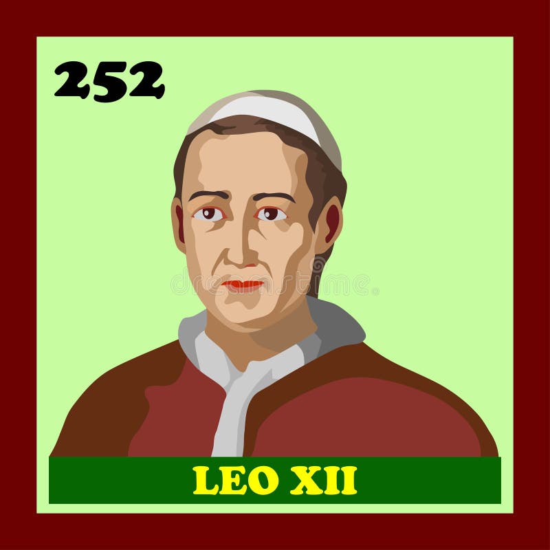 252nd Rome Pope Leo XII stock vector. Illustration of 252nd - 187327282
