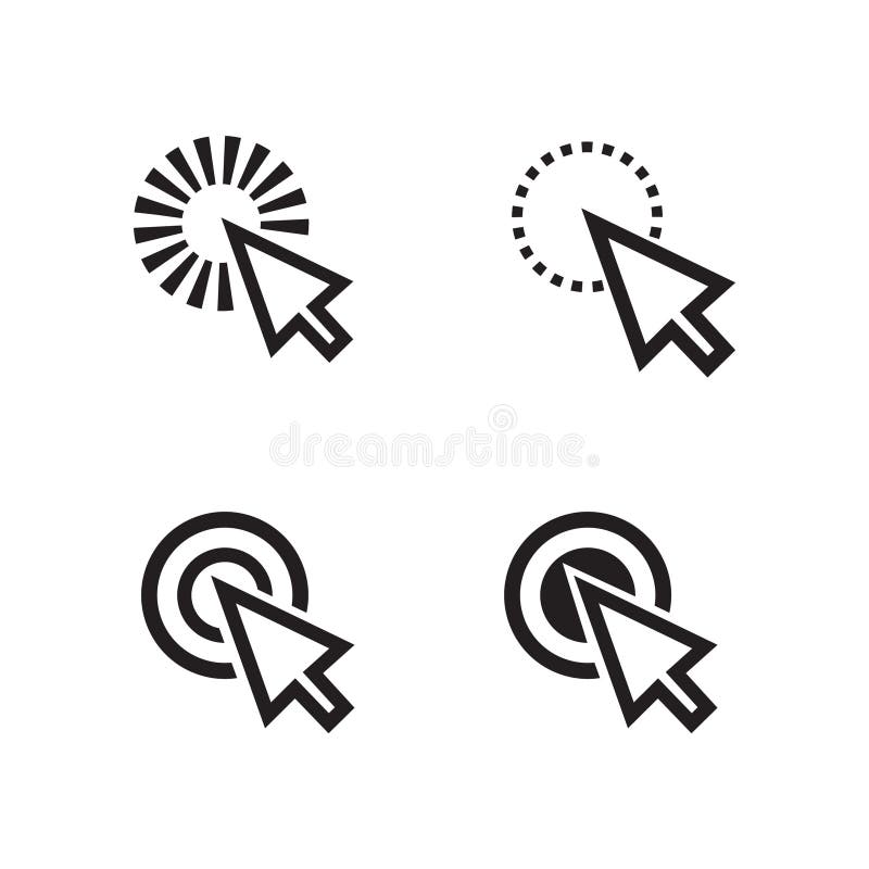 Mouse Cursor Pointers Icon Design Stock Vector - Illustration of cursor ...