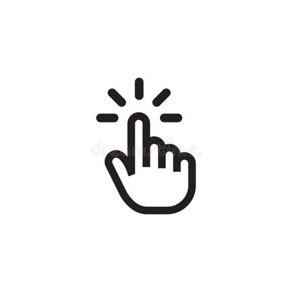 Mouse Hand Finger Cursor Icon Vector Pointers Pad Icon Design Stock ...