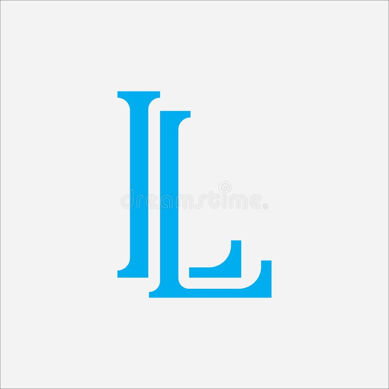 Monogram L Logo Hipster Letter, Isometric Shape LLL Emblem 3D Parallel ...