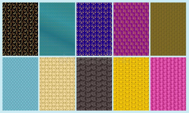 Patterns and Textures Templates Vector Editorial Stock Image ...