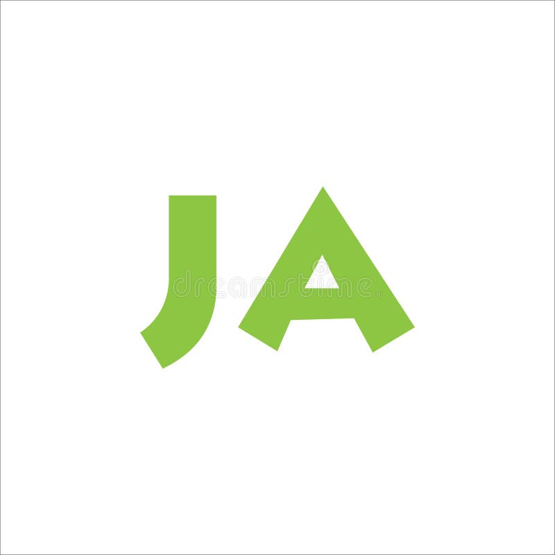 Initial Letter Ja Logo or Aj Logo Vector Design Template Stock Vector ...