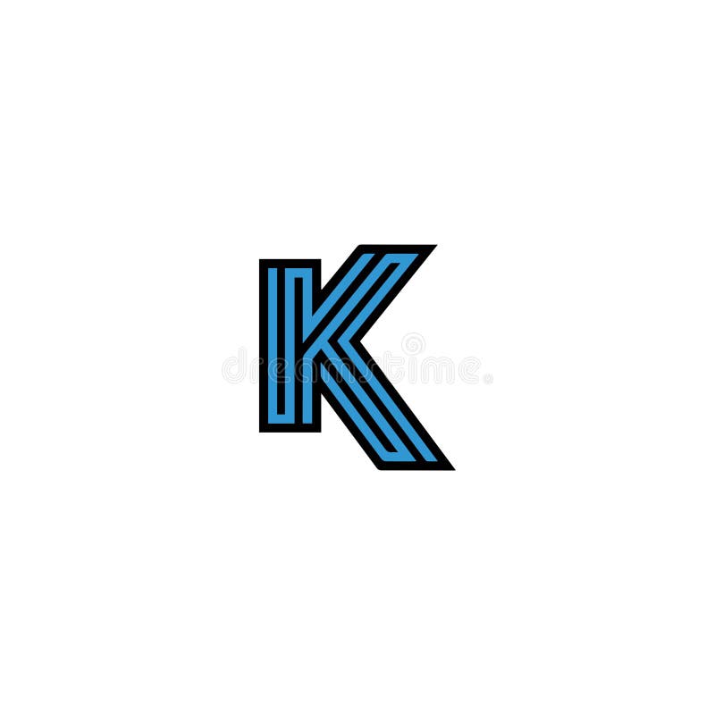 Initial Letter K Logo or Kk Logo Vector Design Template Stock Vector ...