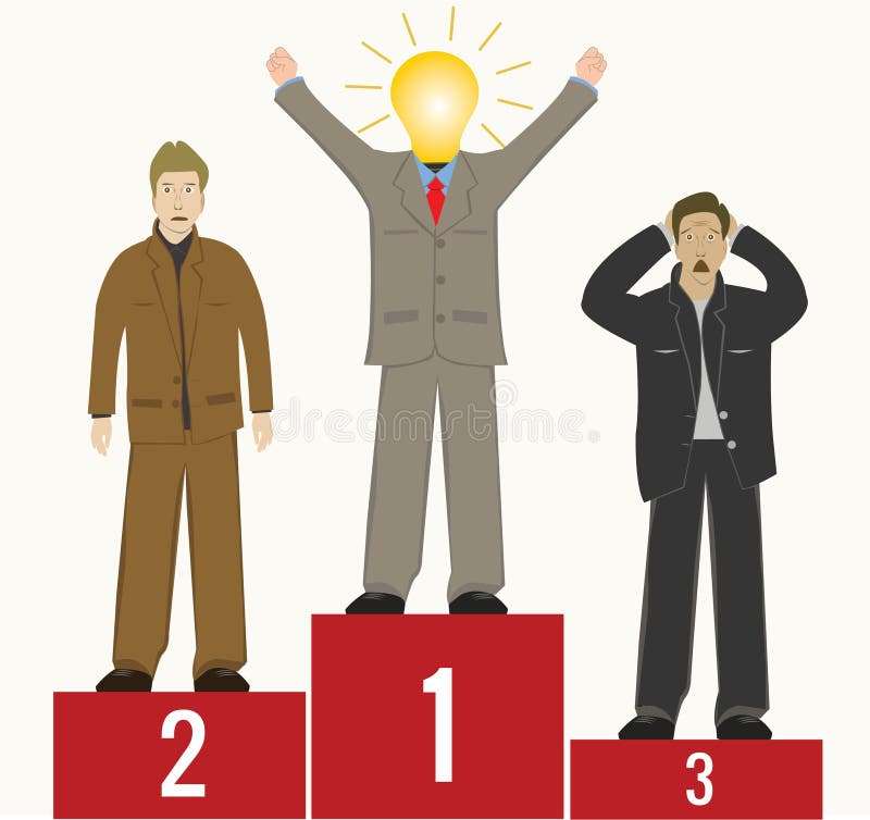 Great Ideas Bring Great Success in Businesses Stock Vector ...