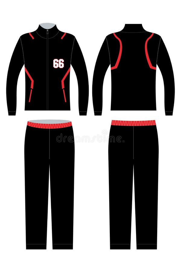 Track Suits Mock Ups Templates Custom Designs Illustrations Front and ...