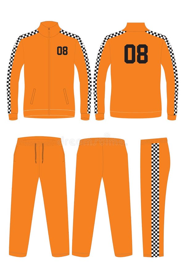 Track Suits Mock Ups Templates Custom Designs Illustrations Front and ...