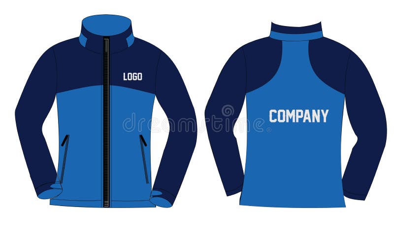 Soft Shell Jackets Custom Designs Template Mock Up Illustration Stock ...