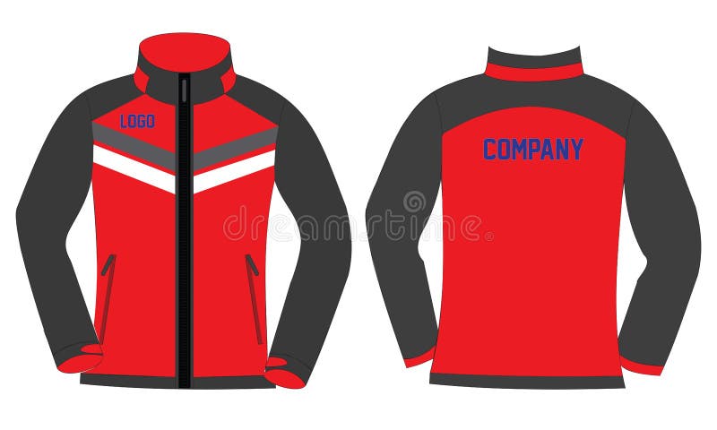 Soft Shell Jackets Custom Designs Template Mock Ups Illustration Stock ...