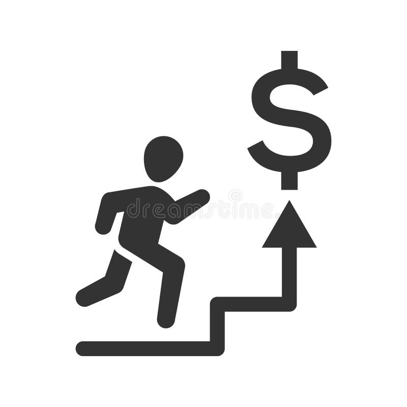 Career Success Icon. Vector Graphics Stock Vector - Illustration of ...