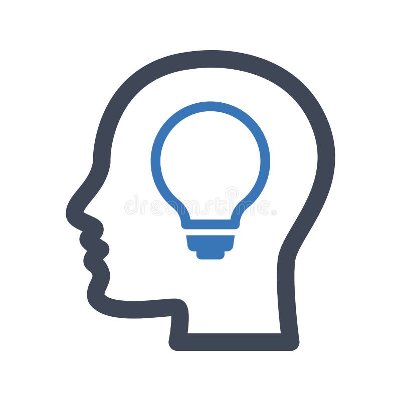 Idea Thinking Icon Vector Graphics Stock Vector - Illustration of think ...