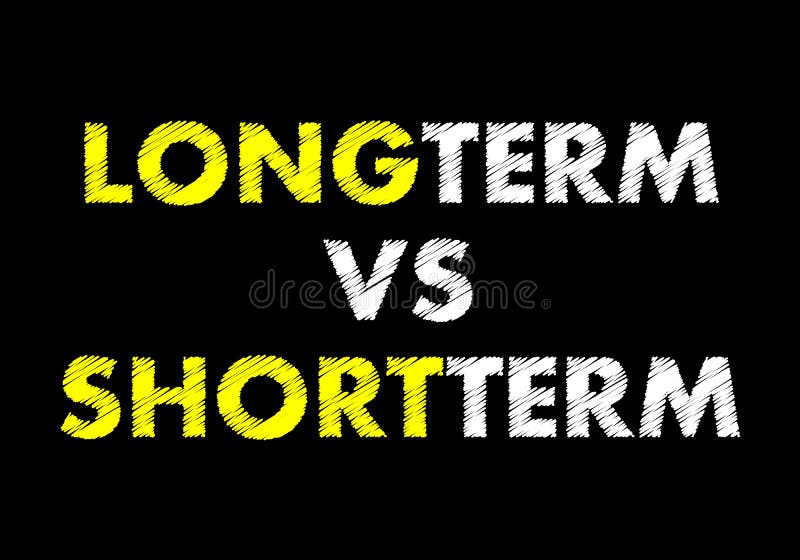 Long Term Short Term Stock Illustrations – 431 Long Term Short Term ...