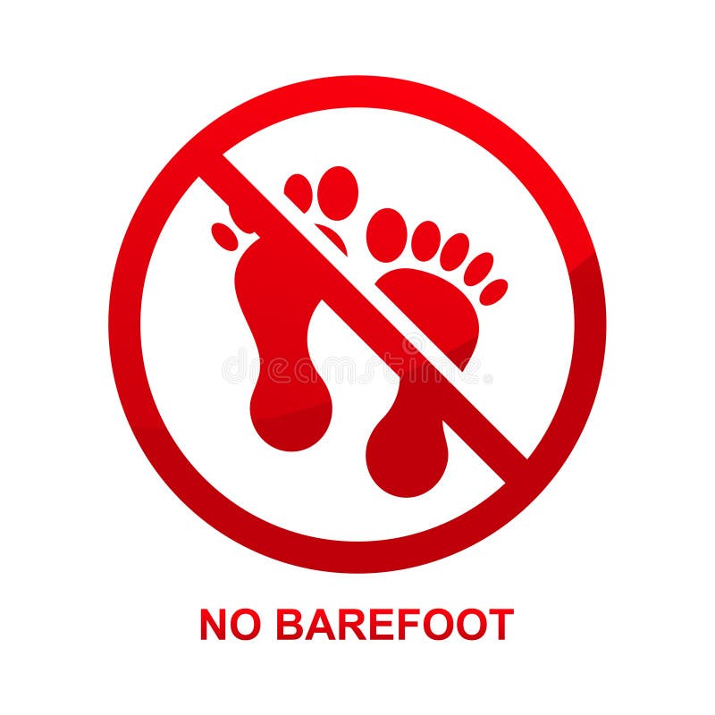 Barefoot Isolated Icon. Simple Element Illustration from Signs Concept ...