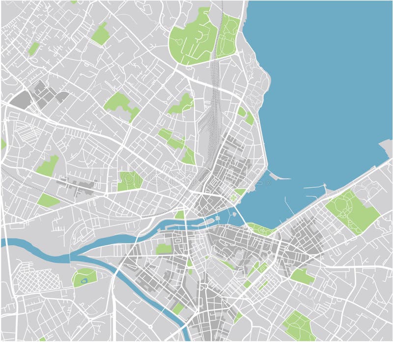 Vector city map of Geneva. stock vector. Illustration of background ...