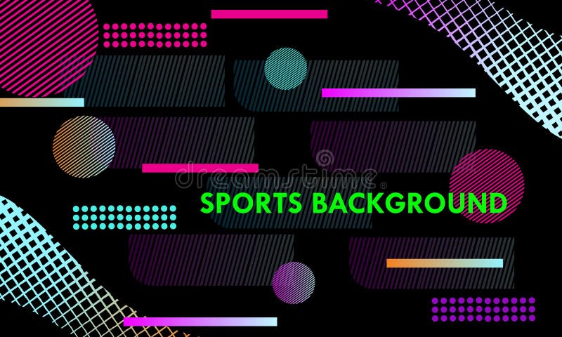 Modern Abstract Colorful Sports Backgrounds Stock Vector - Illustration ...