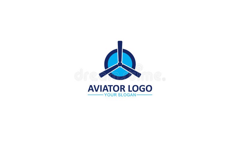 Modern Abstract Aviator or Airplane Logo Template Stock Vector ...