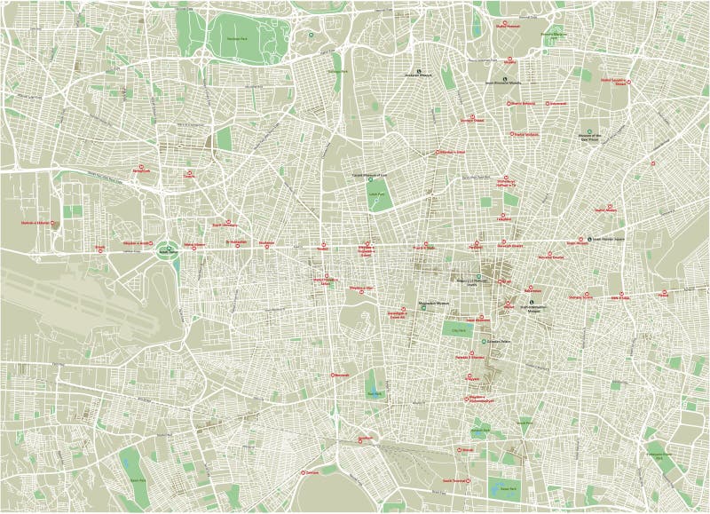Vector city map of Tehran. stock vector. Illustration of persian ...
