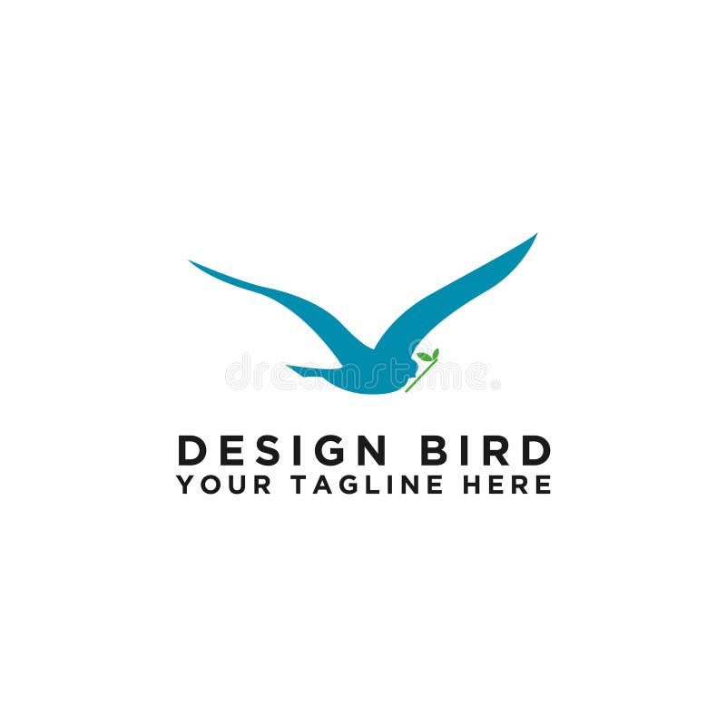Natural Bird Icon Vector Template Logo Design, Stock Vector ...