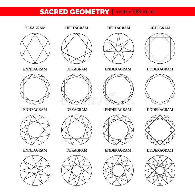 Sacred Geometry Simple Set Stock Illustrations – 705 Sacred Geometry ...