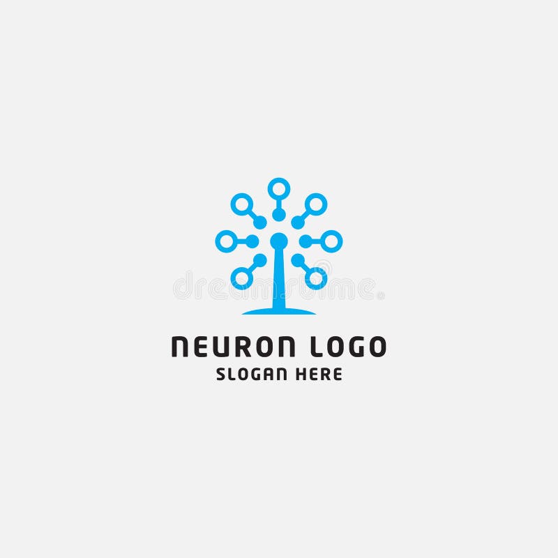 Neuron Logo Design Template - Vector Stock Vector - Illustration of ...