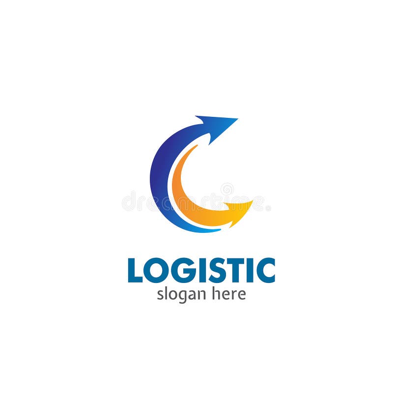 Logistic logo letters c stock vector. Illustration of logotype - 188967367