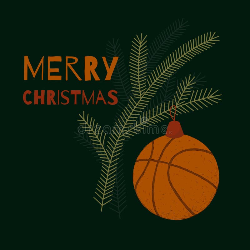 Basketball Christmas Logo Stock Illustrations – 155 Basketball ...