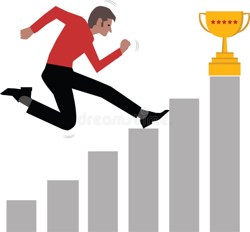 Path To Success for a Businessman Stock Vector - Illustration of ...