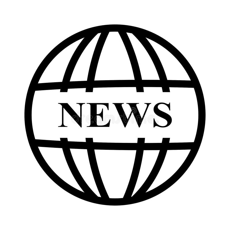 Global News and Communication Icon Vector Graphics Design with ...