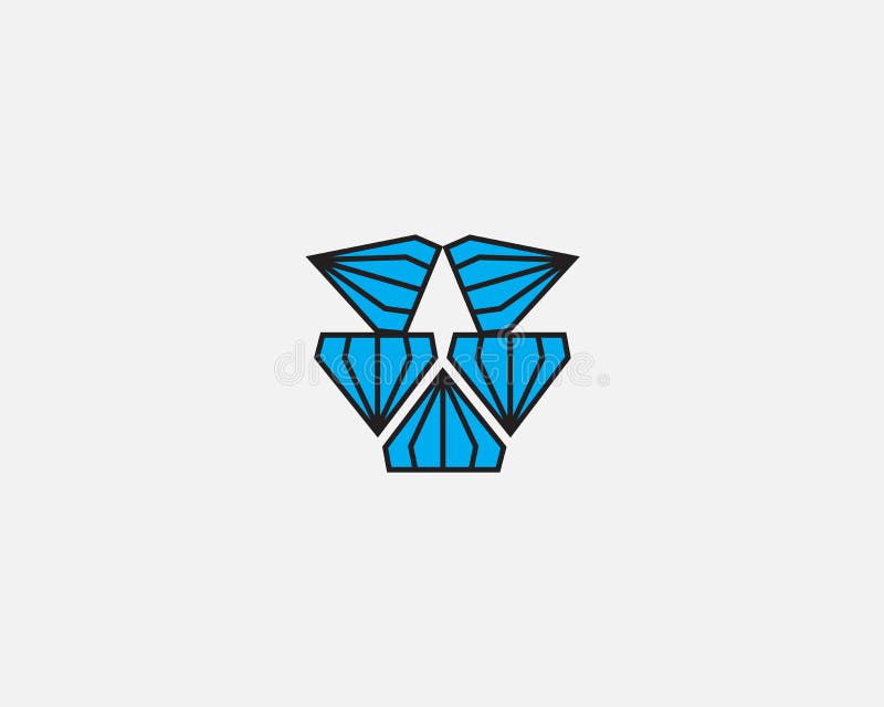 Diamond arrow retro logo stock vector. Illustration of symbol - 189364653