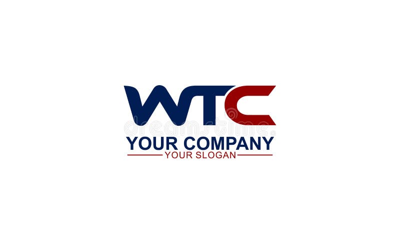 Initial WTC Logo Template Vector Icon for Any Business Stock Vector ...
