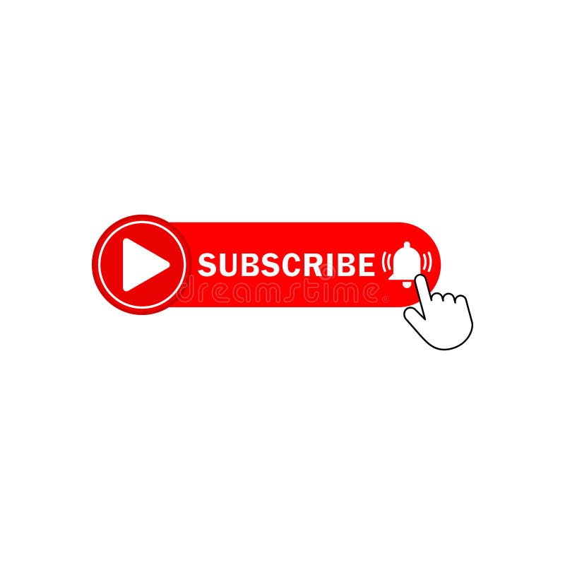 Red Button Subscribe of Channel Vector Editorial Photography ...