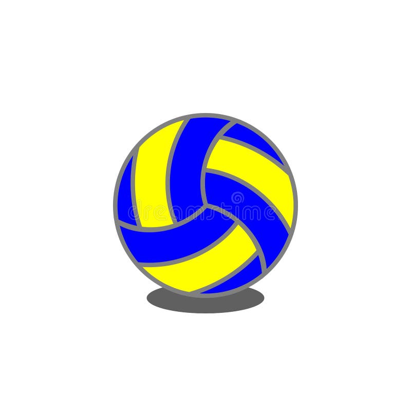 Volleyball Icon, Cartoon Style Stock Vector - Illustration of object ...