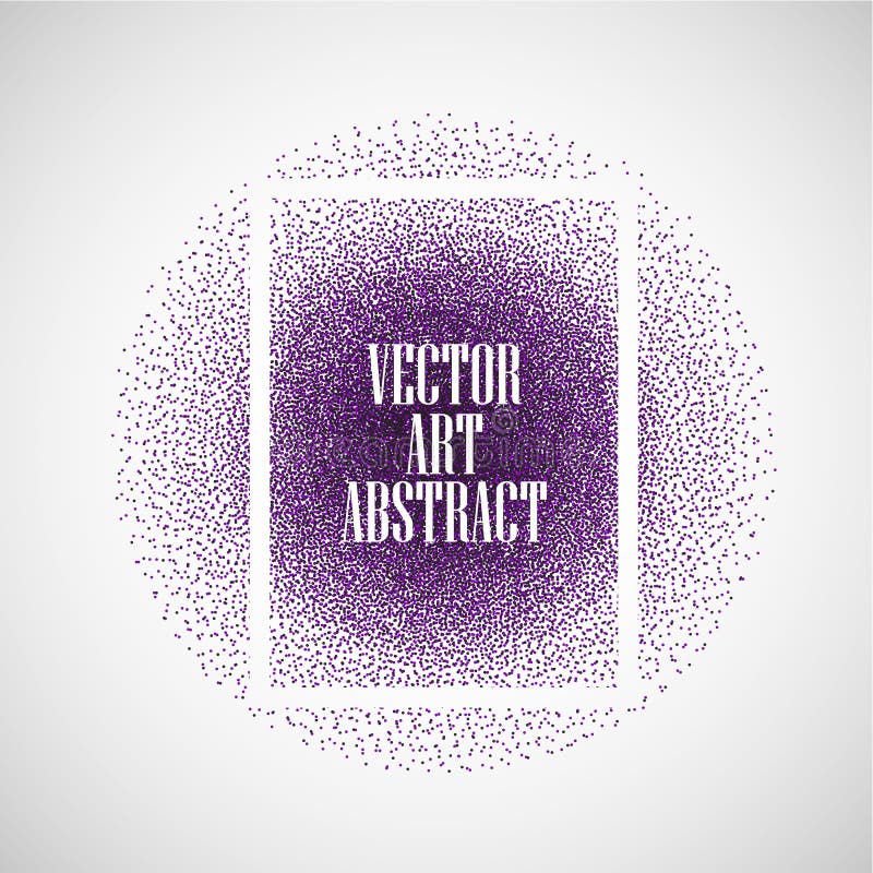 Abstract Purple Dots on Clear Background in White Frame. Stock Vector ...