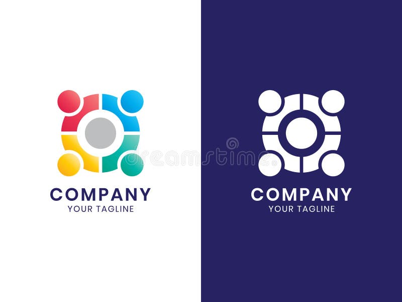 Modern Community Circle Logo. for Personal or Business. Colorful ...