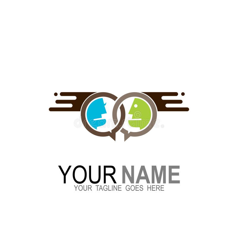 Conversation Logos Stock Illustrations – 335 Conversation Logos Stock ...