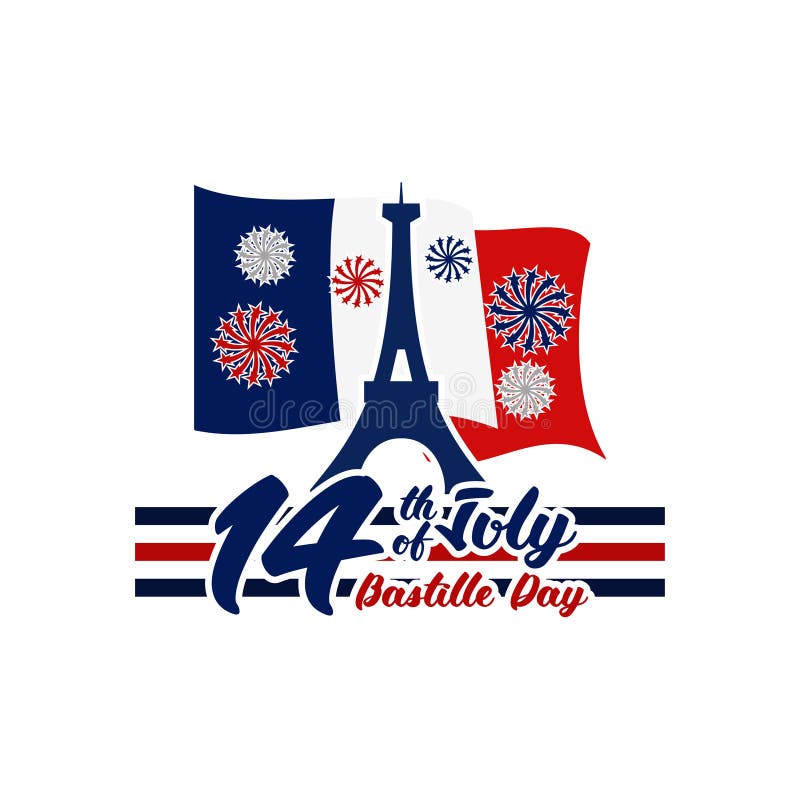 July 14, French National Day Stock Vector - Illustration of july, happy ...