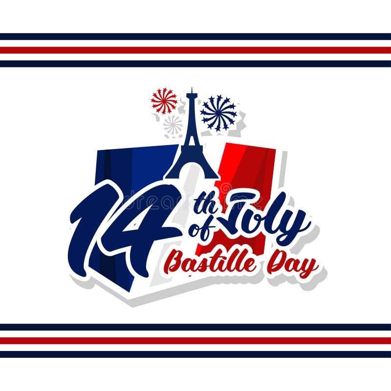 July 14, French National Day Stock Vector - Illustration of frenchjuly ...