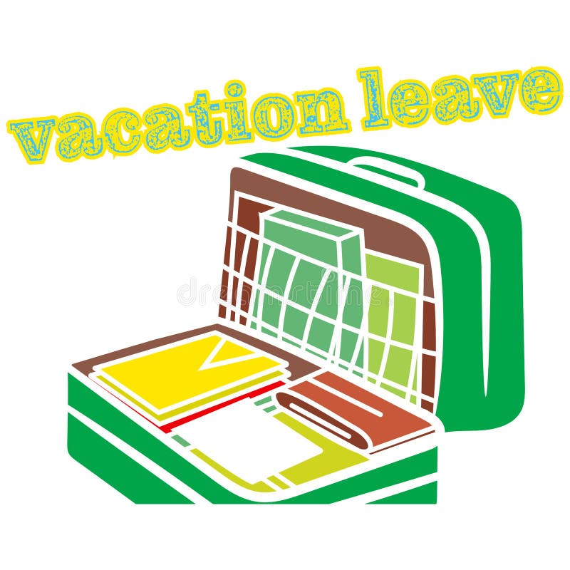 A vacation leave stock illustration. Illustration of metaphor - 37131943