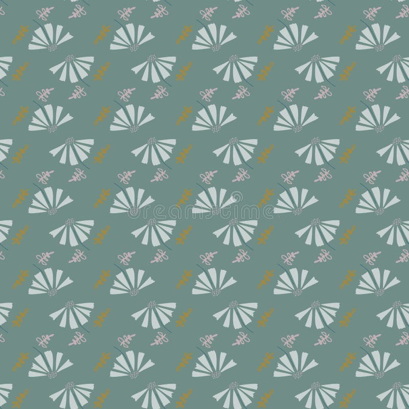 Seamless Floral and Abstract Botanical Pattern Stock Vector ...